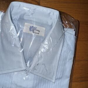 After Six | Shirts | New After Six Ruffle Front Tuxedo Shirt Vtg 7s ...
